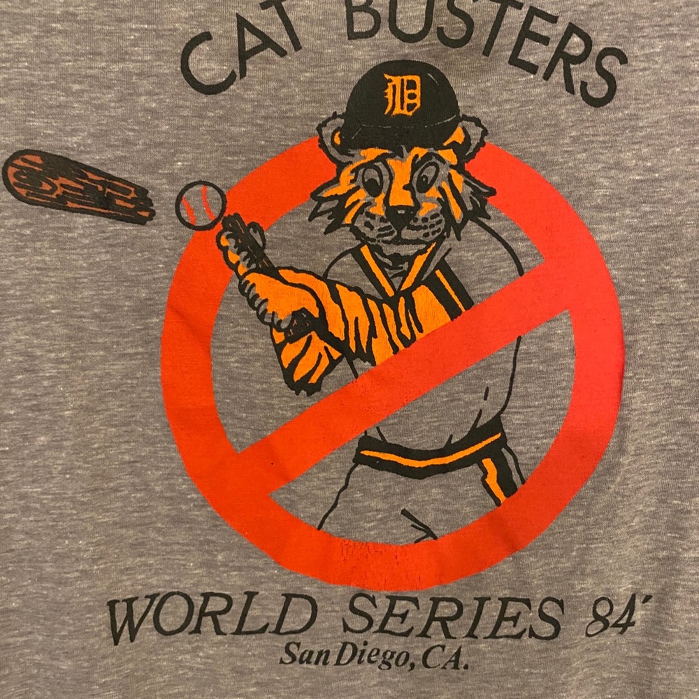 Cat Busters 1984 Single Stitch World Series Tee - Gem